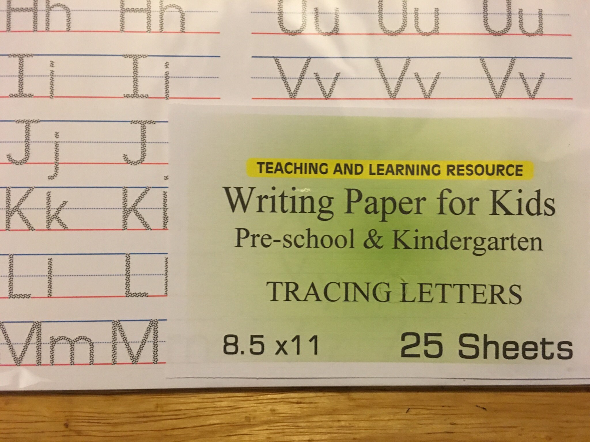 Writing Paper for Kids Tracing Letters 11 X 8.5 In, 20 Lb, 25 Sheets - Etsy