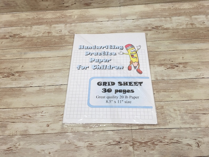 Grid Sheet- Handwriting Paper for Children - Etsy