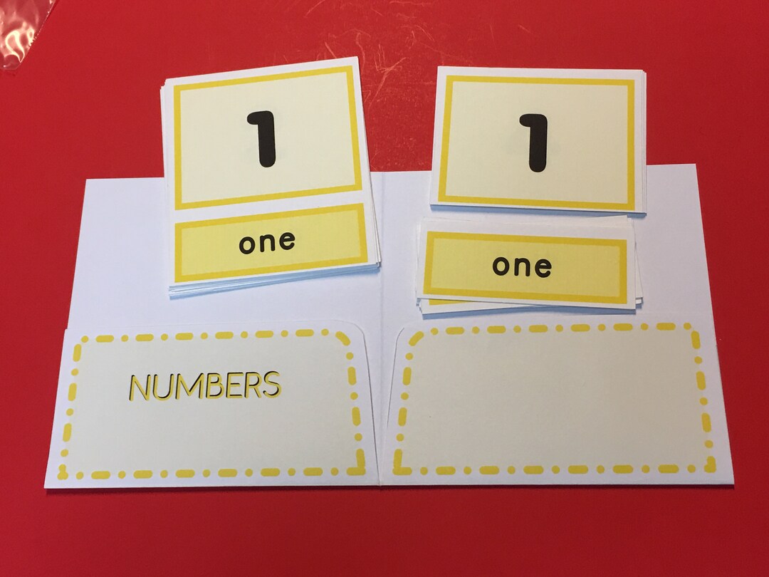 INSTANT DOWNLOAD - Numbers - Three Part Card Set and Folio - Pre ...