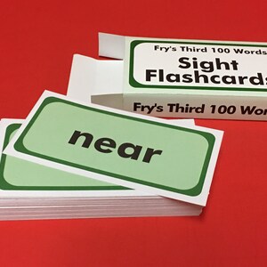 100 Flashcards - Fry”s Sight Words - 3rd Hundred Words Flash Cards ...