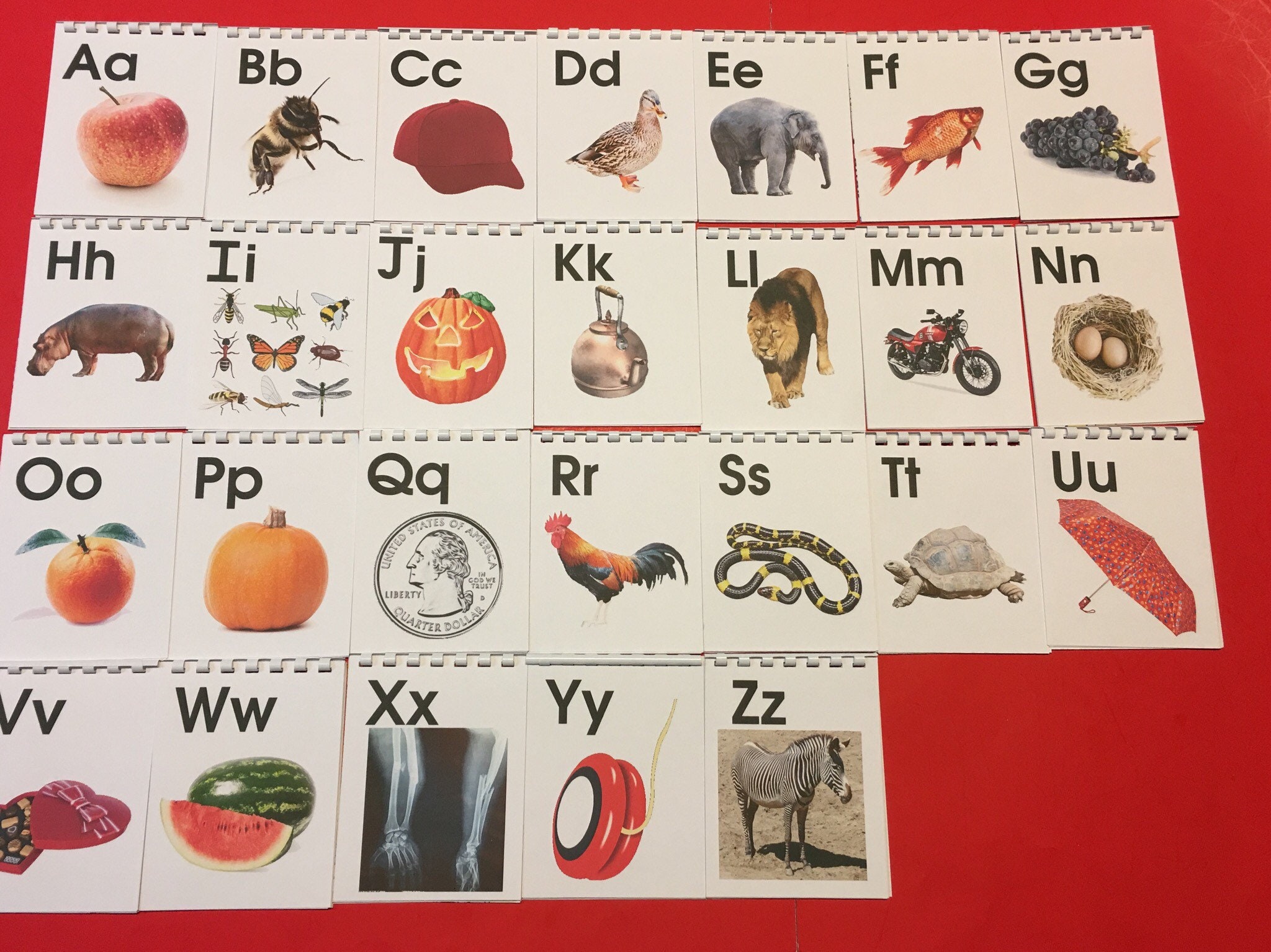 26 Alphabet Picture Flip Booklets A to Z Complete Set | Etsy