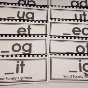 82 Word Family Flip Books - Digital Download PDF 325+ Pages - Etsy