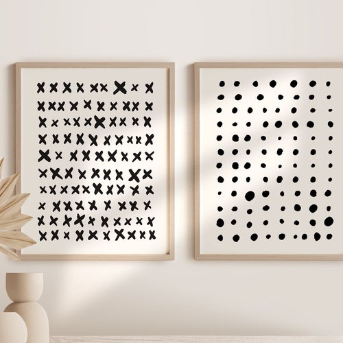 Ink Dots Digital Wall Art Print Minimalist Abstract Printable - Etsy