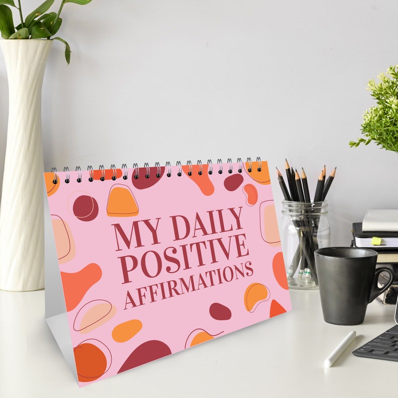 Daily Positive Affirmations Freestanding Calendar | Positive ...