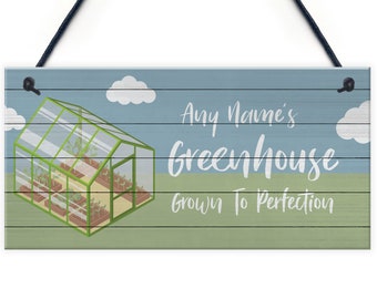 Garden Sign Personalised Sign for Garden Greenhouse Potting Shed ...