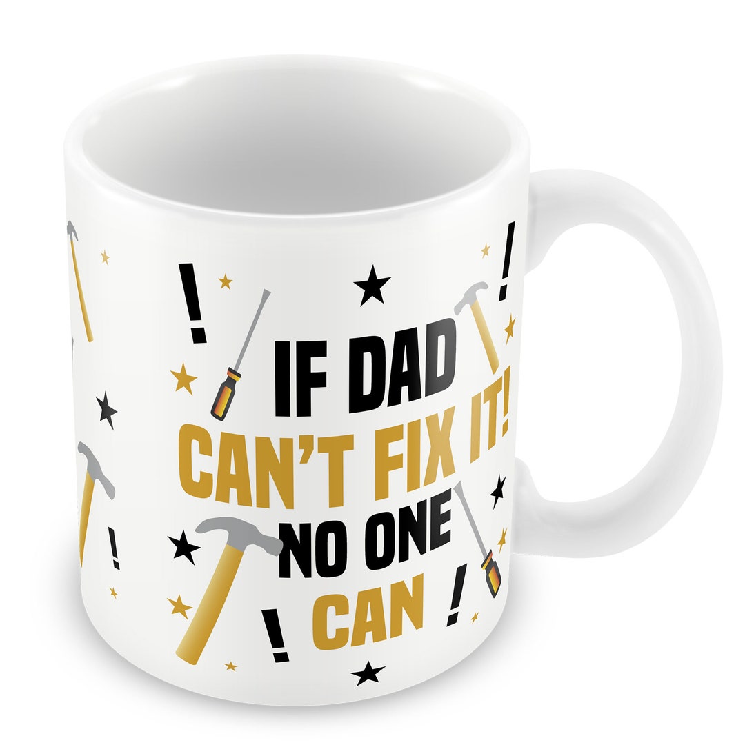 Dad Fix It Mug Tool Gift Dad Birthday Christmas Gift Funny Mug Keepsake ...