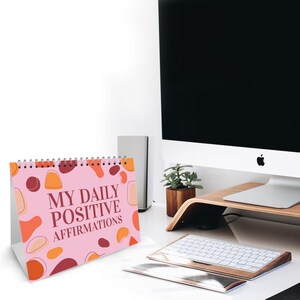 Daily Positive Affirmations Freestanding Calendar | Positive ...