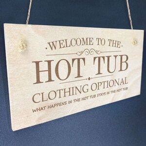 Red Ocean Hot Tub Wood Sign Engraved Hot Tub Signs & Plaques - Etsy