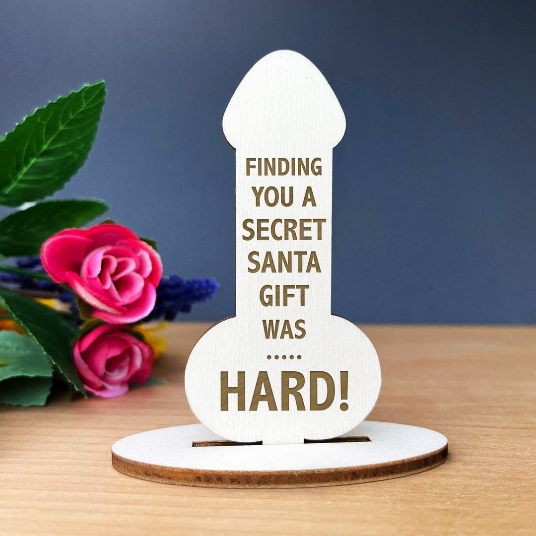 Rude Secret Santa Gifts for Men Women Wood Plaque Colleague Gift for Him Her - Etsy UK