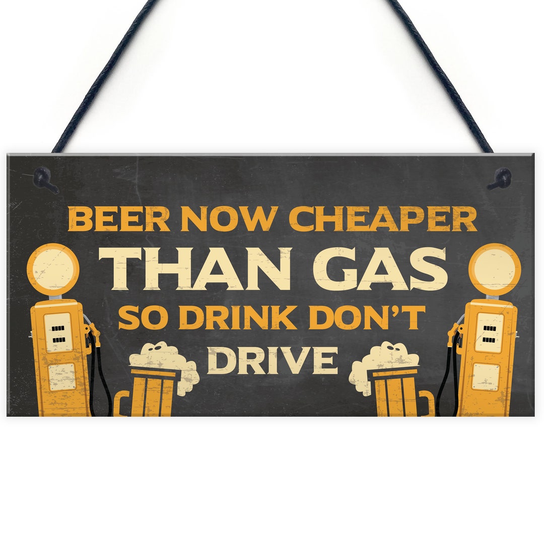 Funny Hanging Home Bar Sign for Man Cave Bar Pub Plaque Alcohol Beer ...