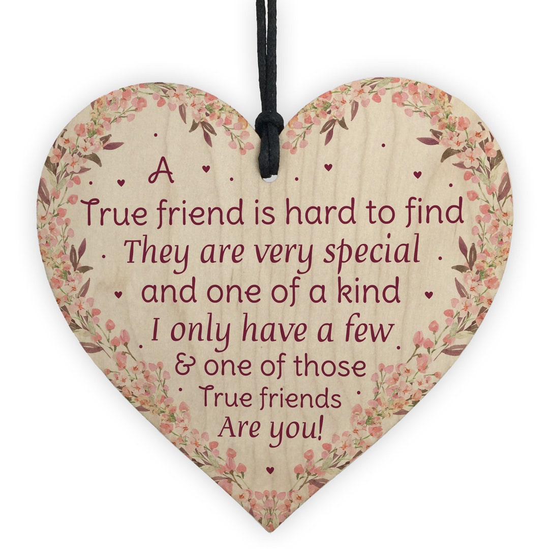 Red Ocean True Friend Wooden Special Friendship Gift for Women - Etsy
