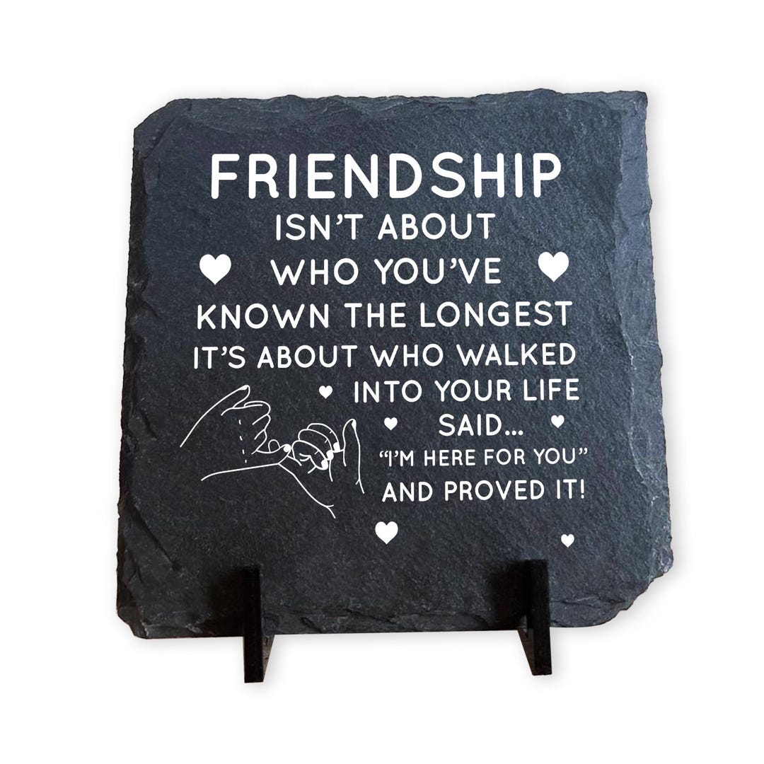 Friendship Plaques Slate Standing Plaque Gifts for Women Best Friend ...