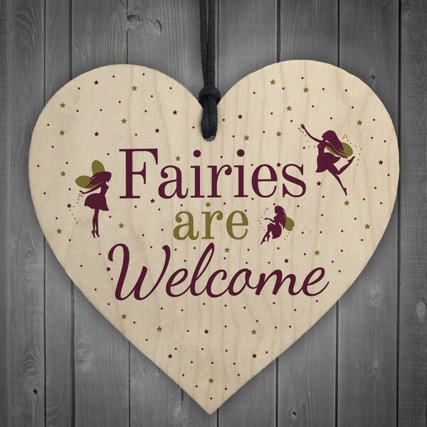 Fairies Welcome Sign - Etsy UK