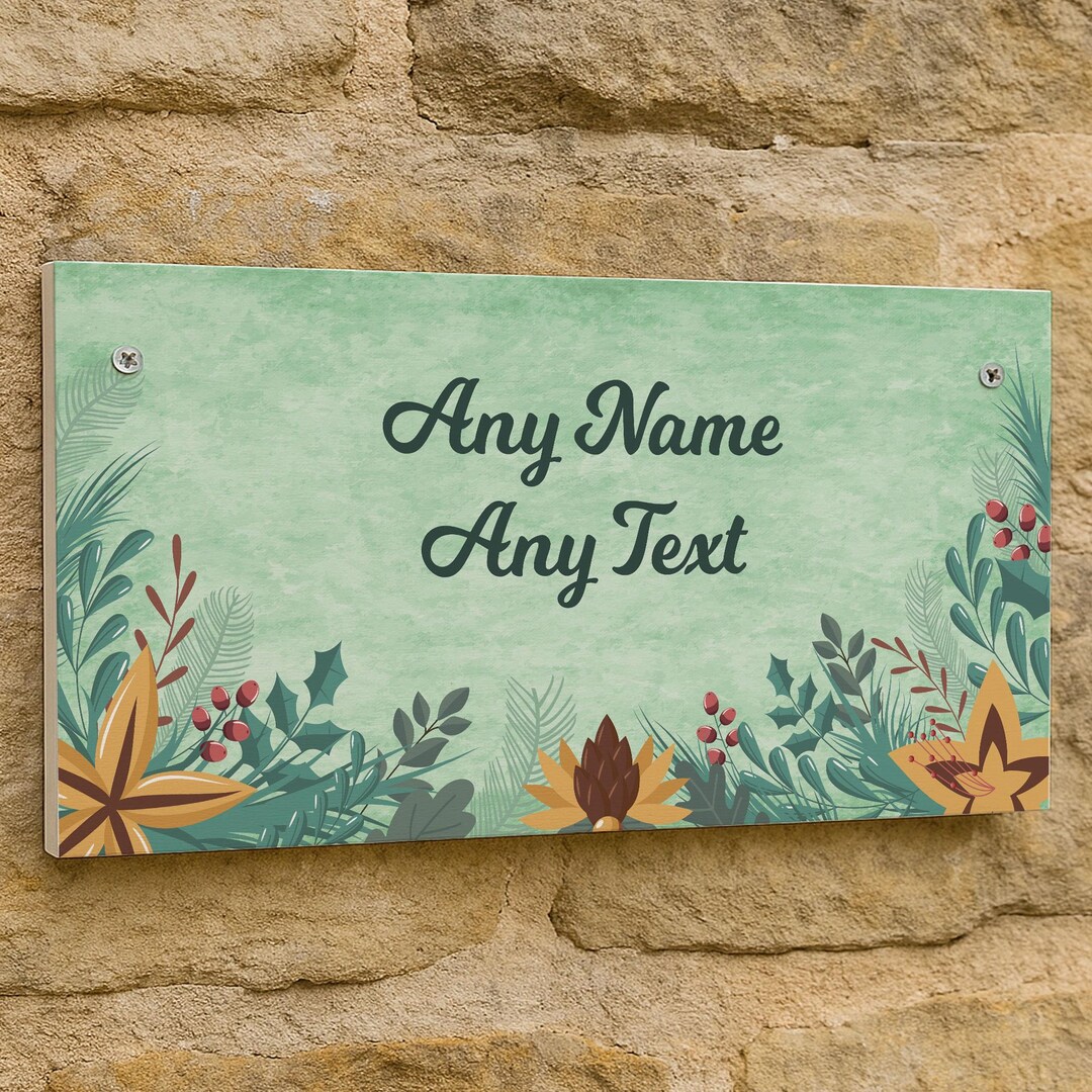Garden Shed Plaques Personalised Welcome Sign for Garden Yard Door Wall ...