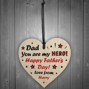 Novelty Fathers Day Gift for Dad Personalised Superhero Gift From ...