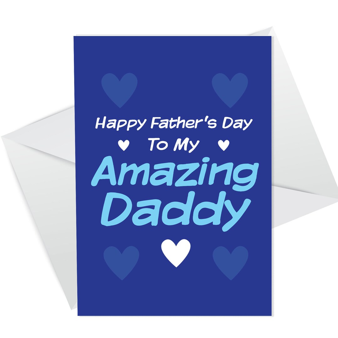 Red Ocean Fathers Day Cards for Daddy Greetings Card Daddy Card From ...