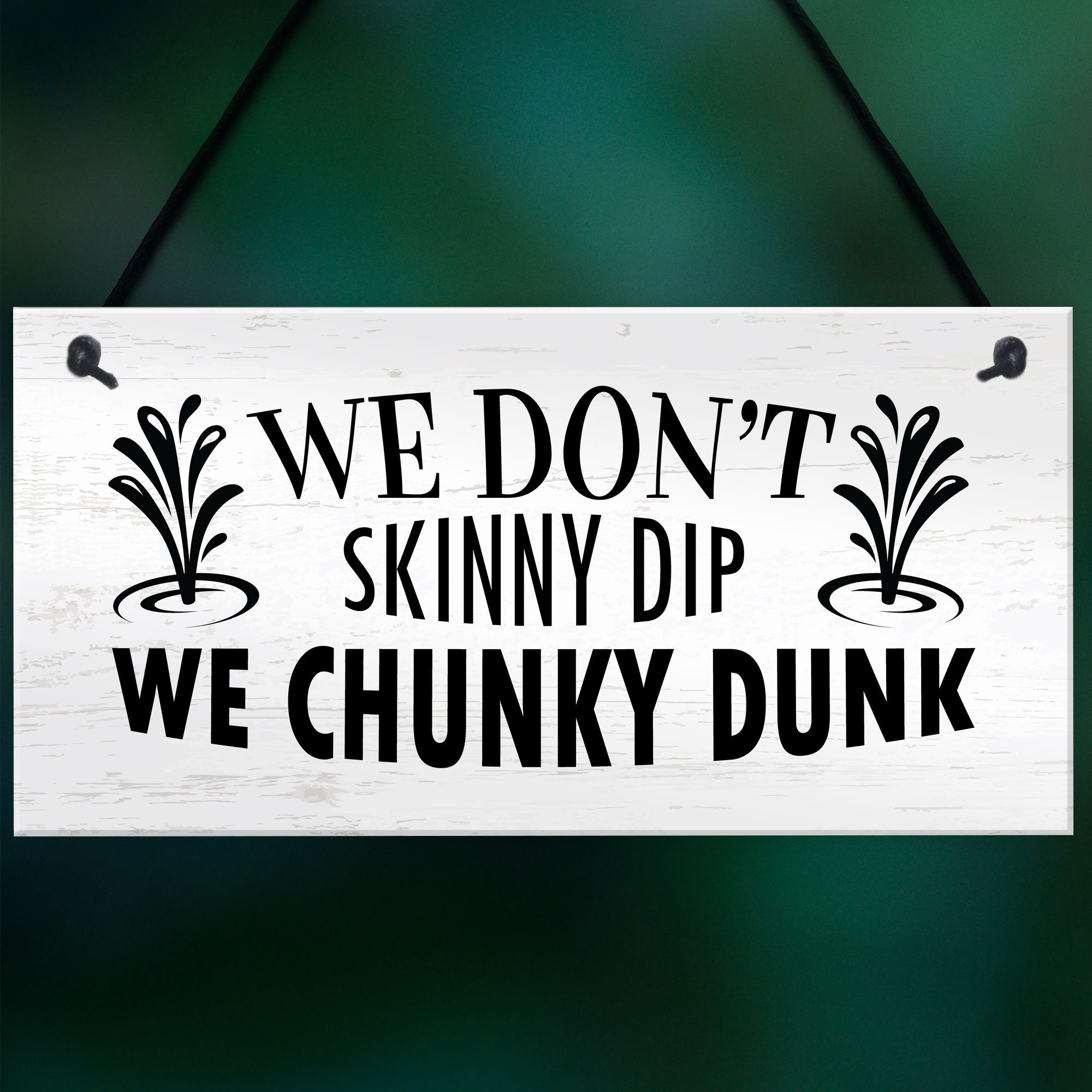 Red Ocean Funny Hot Tub Sign Dont Skinny Dip We Chunky Dunk - Etsy