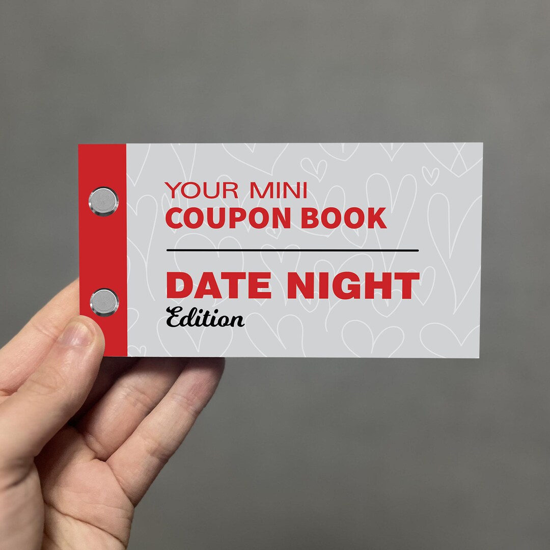 Coupon Book Date Night Edition, for Fun Date Nights, Date Night Idea ...