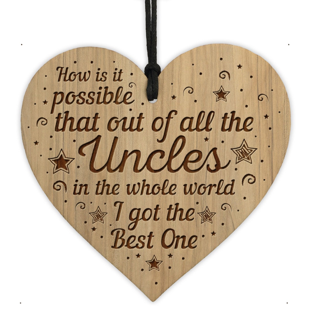 Red Ocean UNCLE PLAQUE Novelty Uncle Gift for Birthday Christmas ...