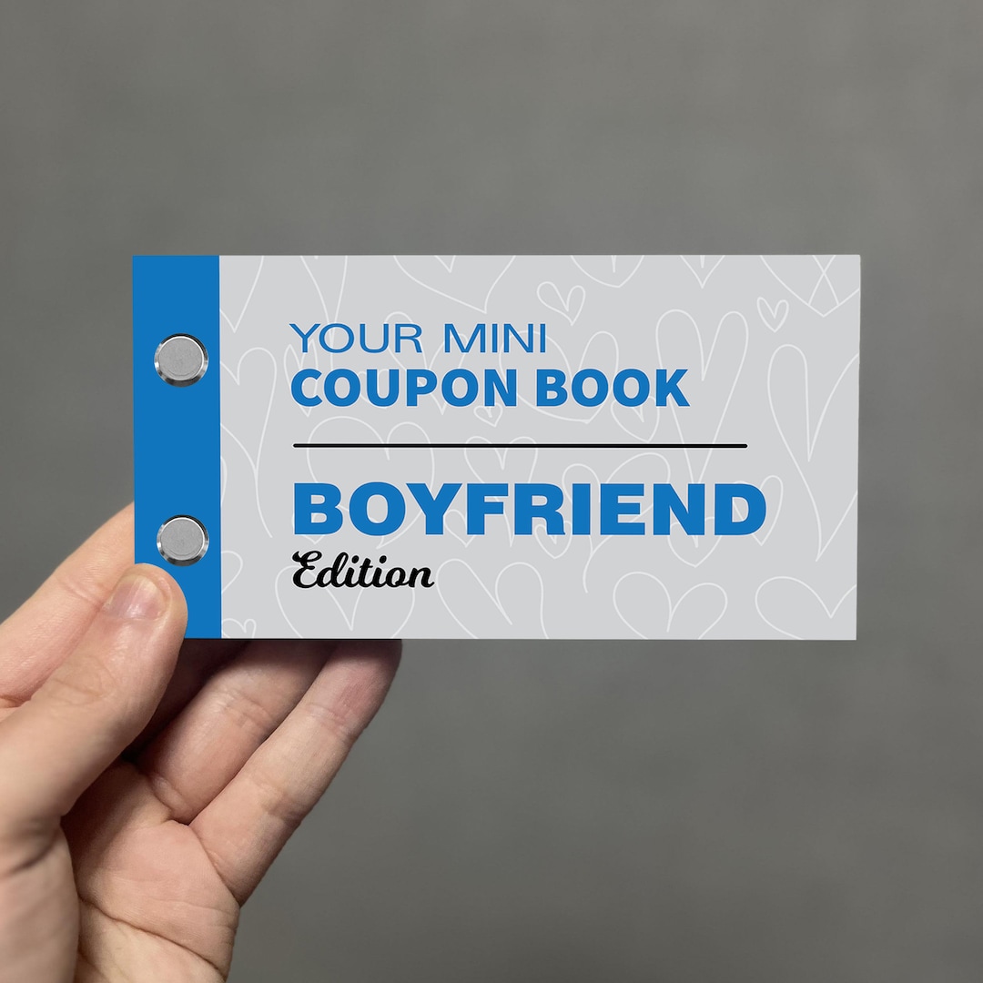 Coupon Book Gift for Boyfriend, Love Coupons for Him, Couples Gift, Fun ...