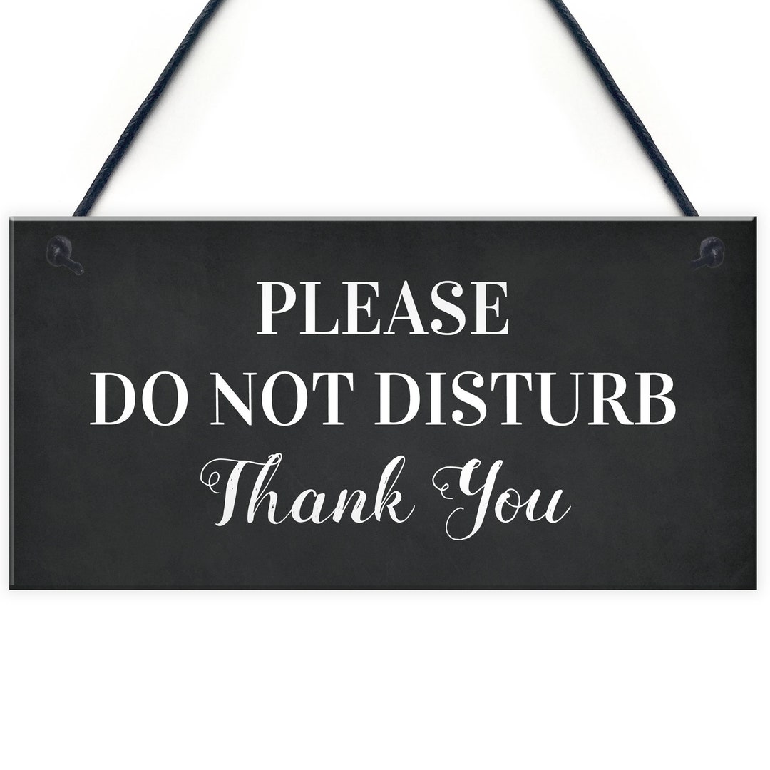 Do Not Disturb Thank You Door Sign Hotel Guest House Housekeeping Sign