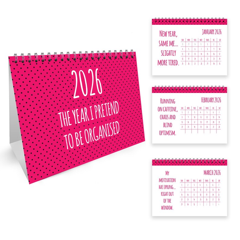 Funny 2026 Desk Calendar for Women Flipbook Office Planner With ...