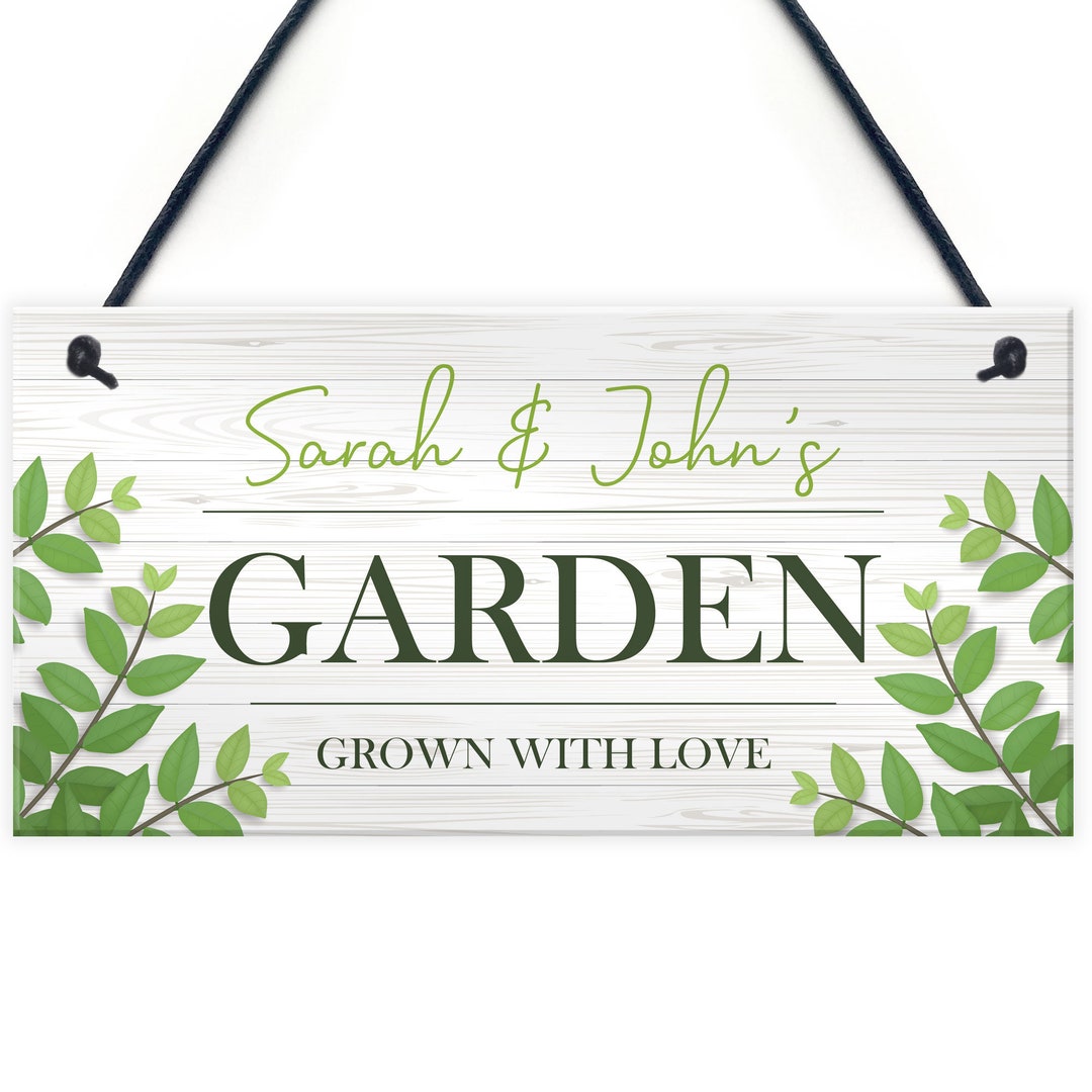 Garden Sign Hanging Door Wall Summerhouse Shed Decking Sign Home Decor ...