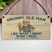 Grumpy Old Man Funny Sign for Him Gift for Father's Day Birthday Gifts ...