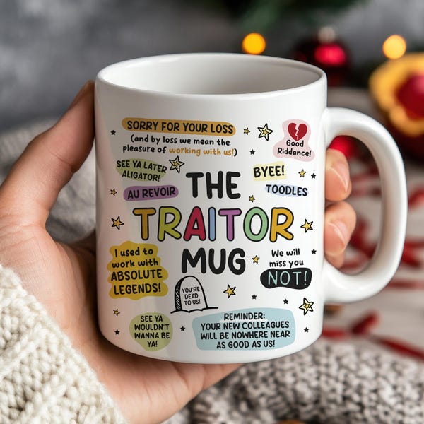 Traitor Mug - Etsy UK