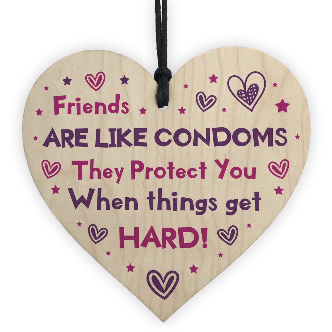 Friendship Sign Funny Friend Quote Birthday Christmas Gift for Women ...