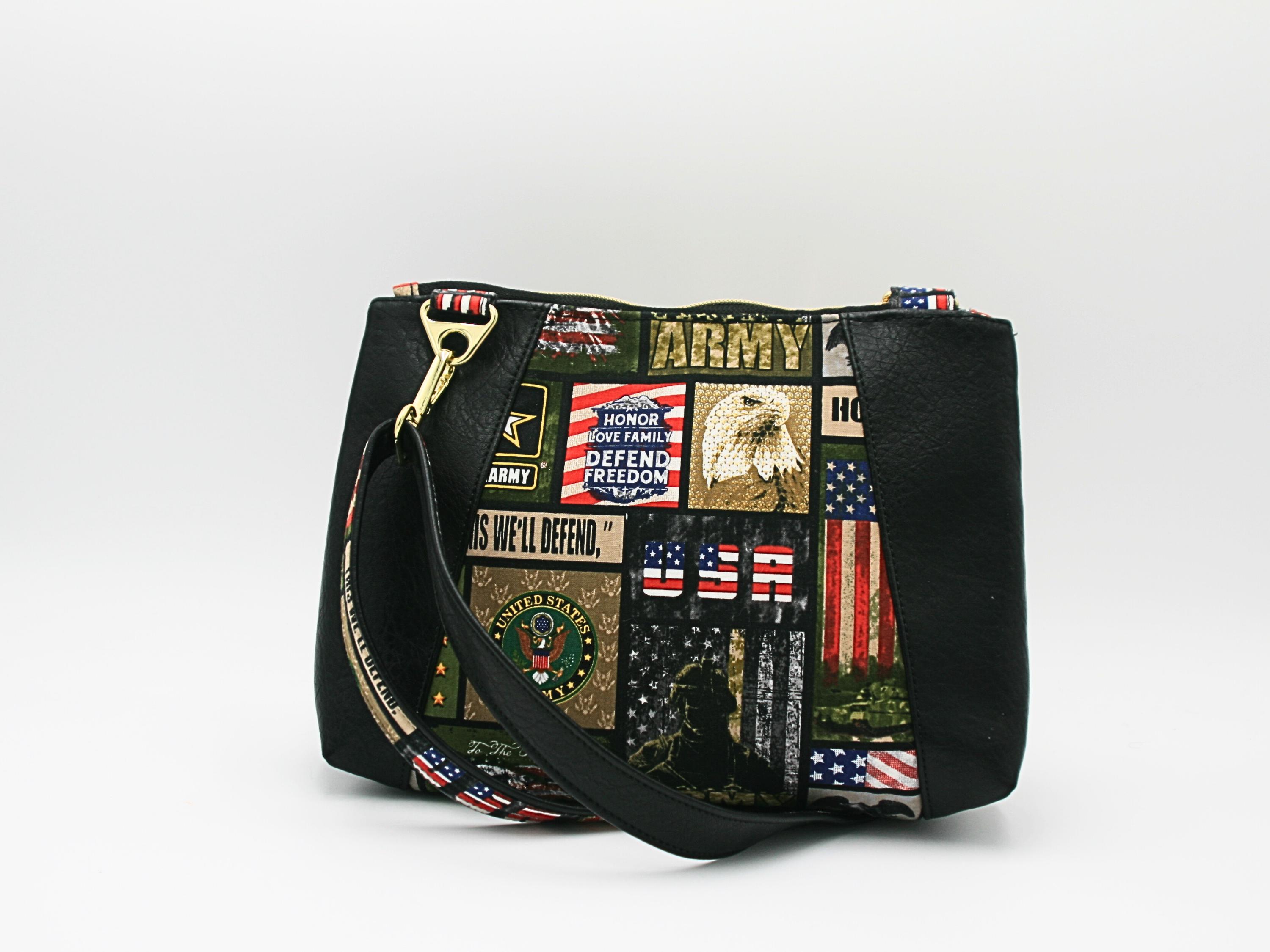 Army Sunshine Crossbody, Flag Purse, Army Purse, Medium Size Purse ...