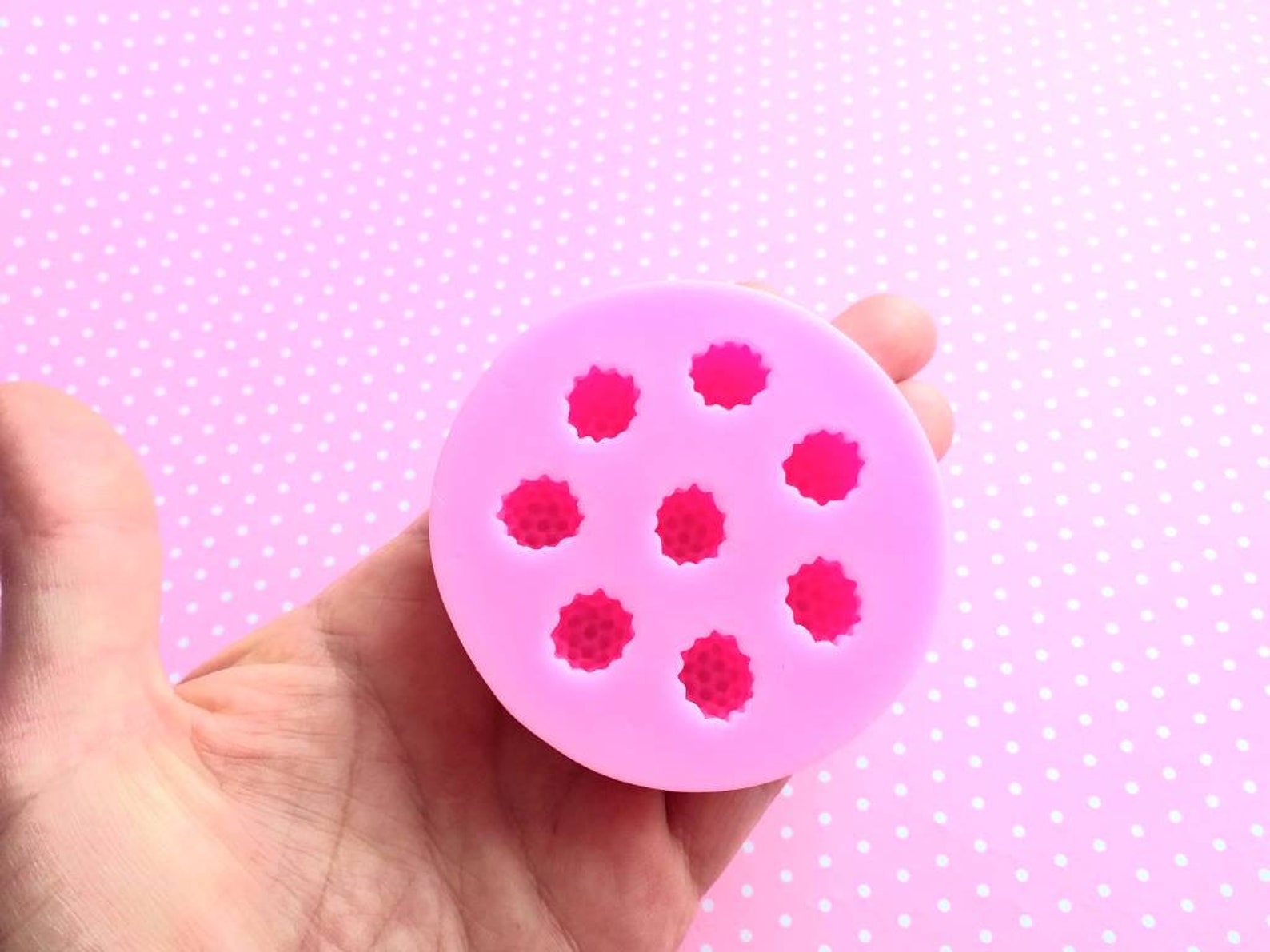 Raspberry Silicone Mold Fruit Polymer Clay Mold Flexible - Etsy