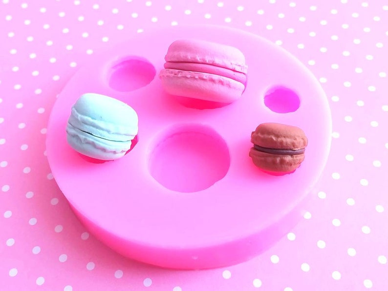Macarons Silicone Mold Macaron Polymer Clay Mold Flexible - Etsy