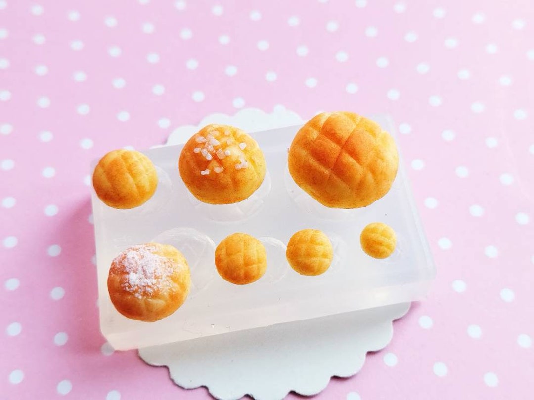 Miniature Breads Silicone Mold, Bread Polymer Clay Mold, Flexible Push ...