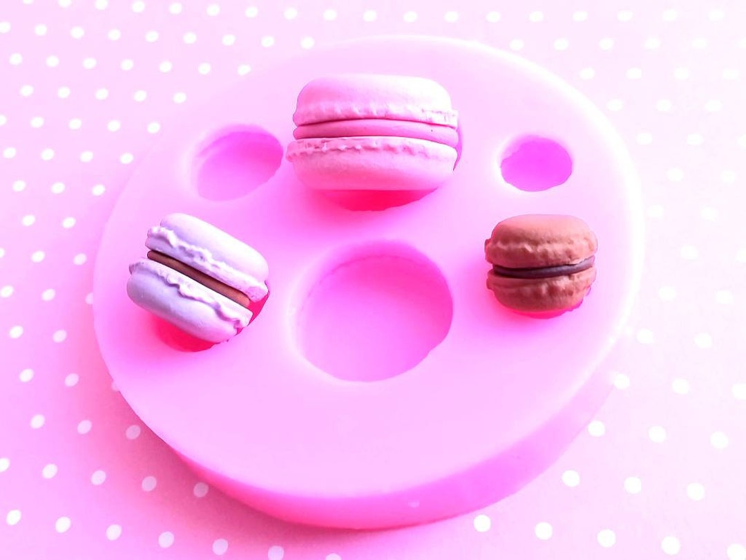 Macarons Silicone Mold, Macaron Polymer Clay Mold, Flexible Push Mold ...
