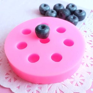 Blueberry Silicone Mold Fruit Polymer Clay Mold Flexible | Etsy