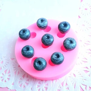 Blueberry Silicone Mold Fruit Polymer Clay Mold Flexible | Etsy
