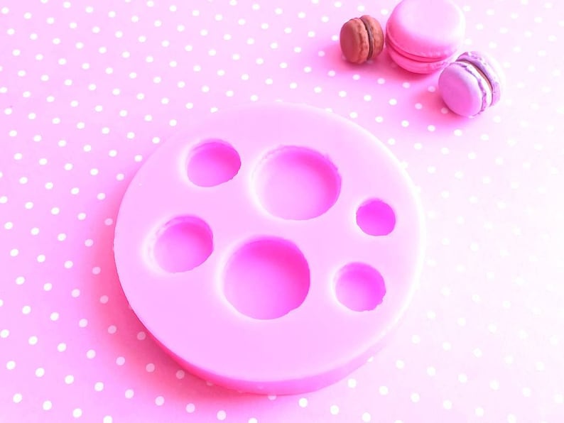 Macarons Silicone Mold Macaron Polymer Clay Mold Flexible - Etsy