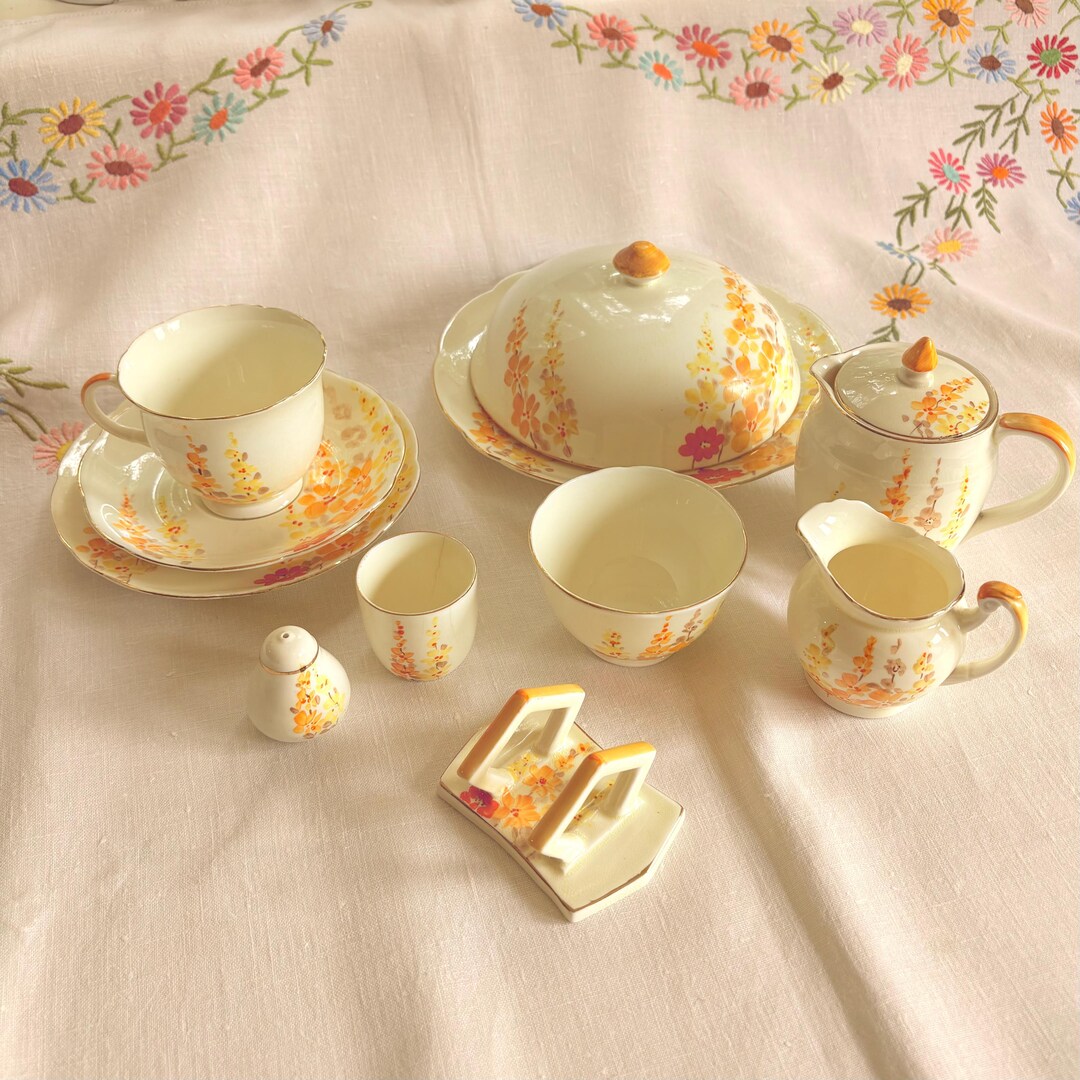 Foley China Breakfast Set for One Person, 1930s - Etsy