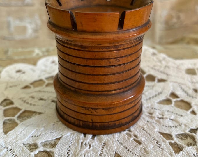 Antique Treen Box, Chess Piece Shape - Etsy