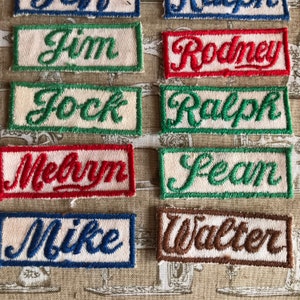 Embroidered Name Patches, Boys Names, Name Labels, Vintage - Etsy