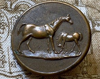 Antique Brass Button - Etsy