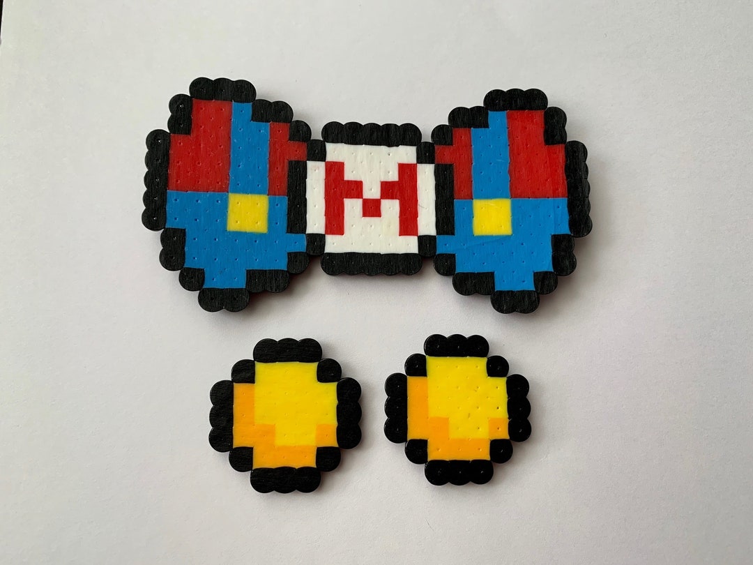 Super Mario Bro's Bow Tie and Button Set - Etsy