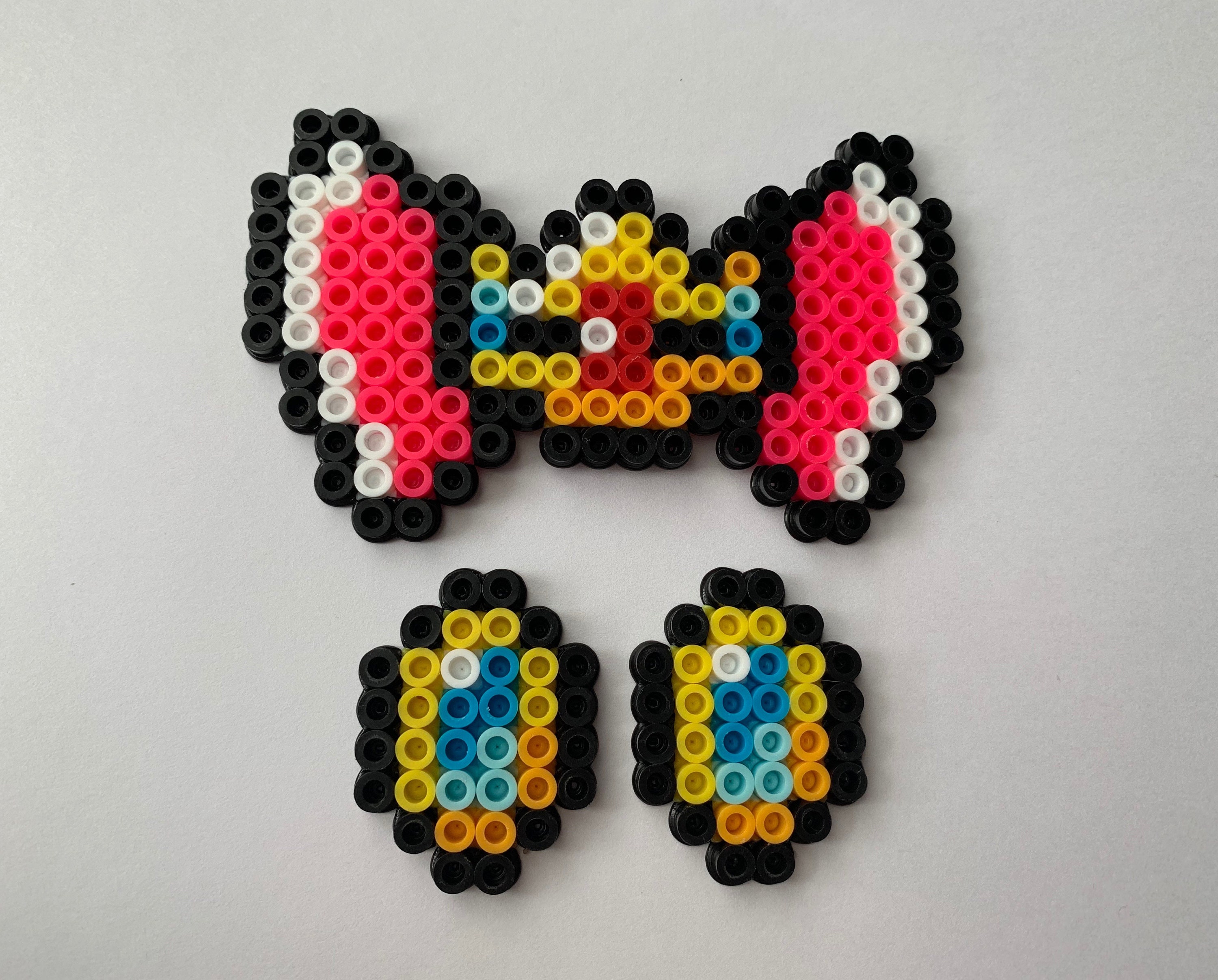Super Mario Bro's Princess Peach Hair Bow and Button Set - Etsy