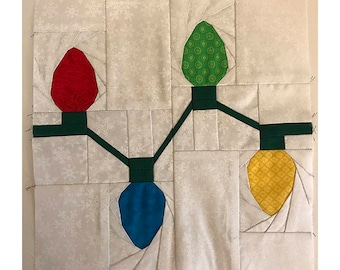 Christmas Lights Quilt Pattern - Etsy