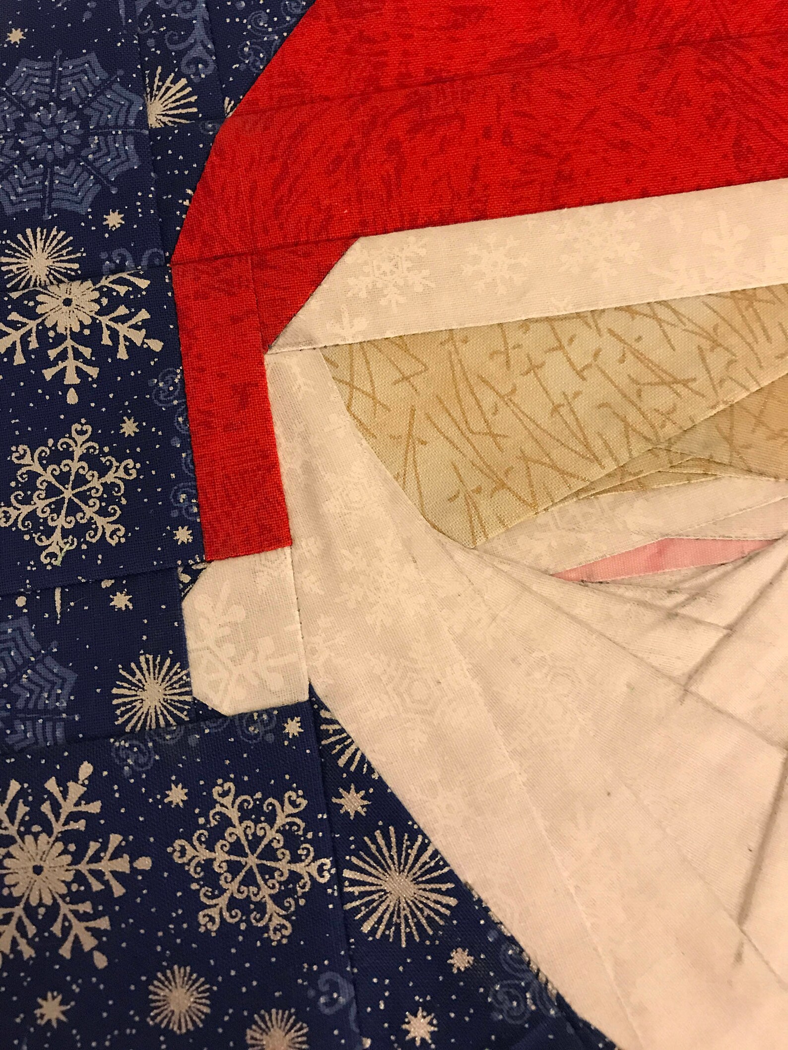 PDF, Santa Quilt Pattern, 8"x8" Quilt Block, Paper Piecing, Christmas ...