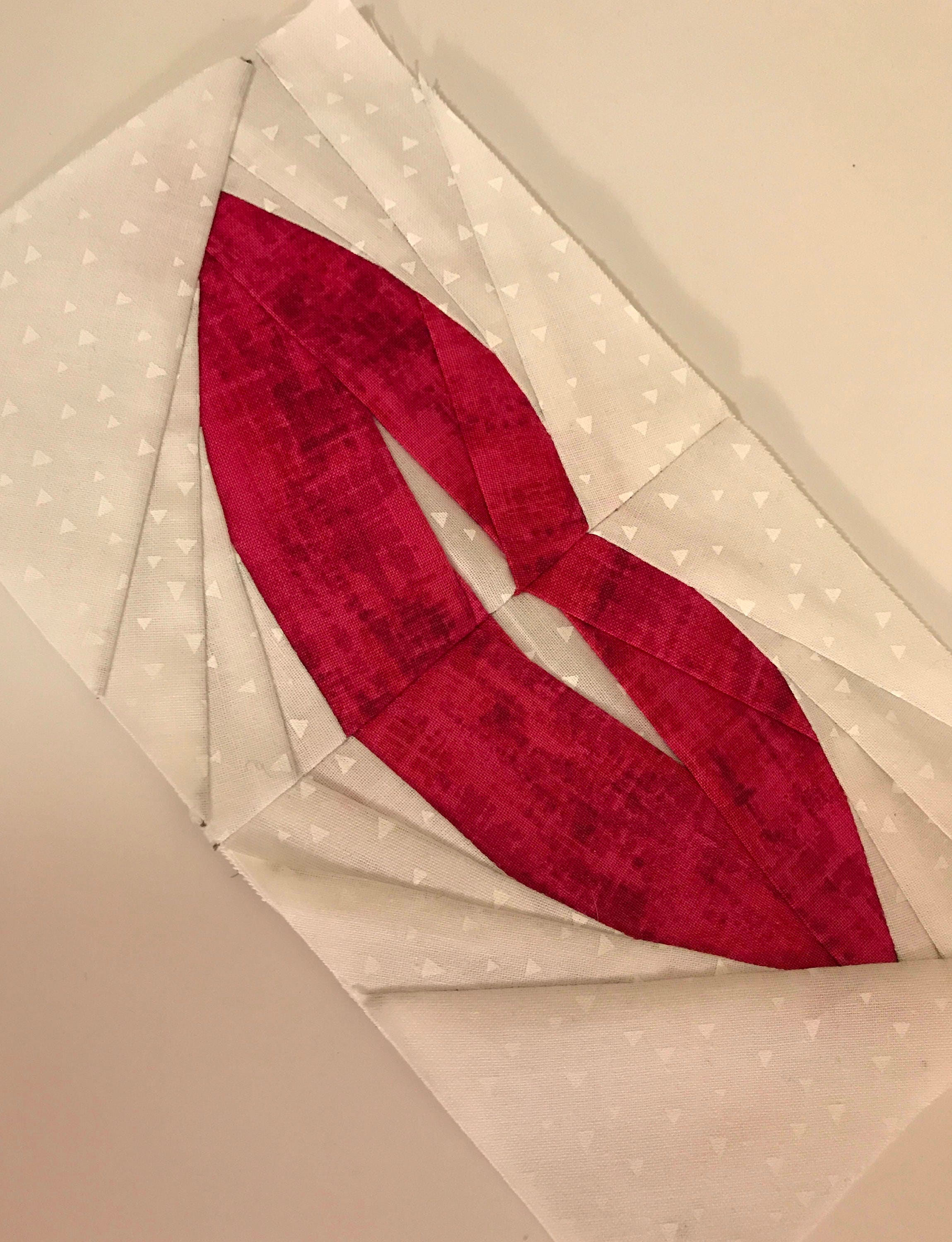 PDF, Lips Quilt Pattern, 4x8 Quilt Block, Paper Piecing - Etsy