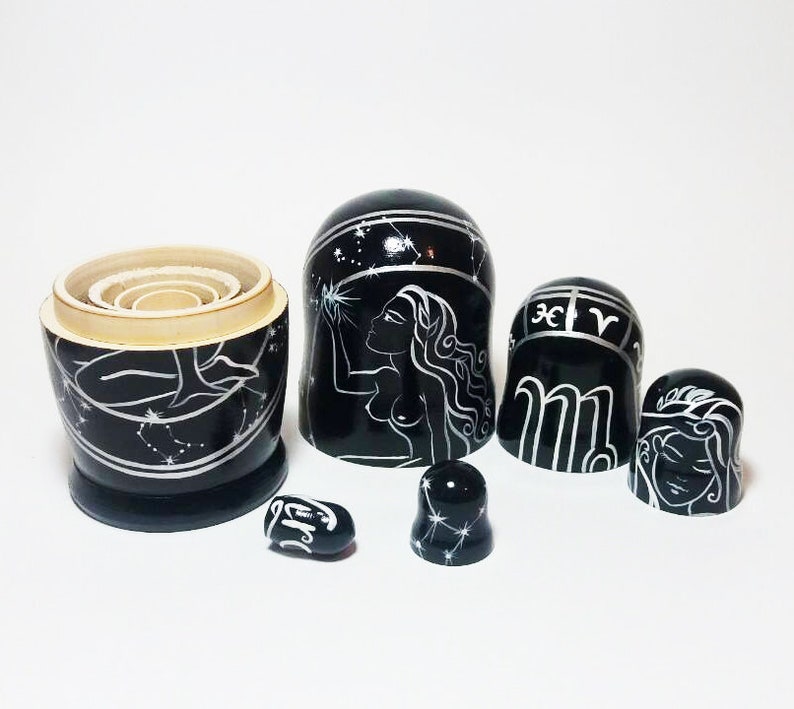 Virgo Zodiac Decor Nesting Doll Virgo Home Decor Gift for - Etsy