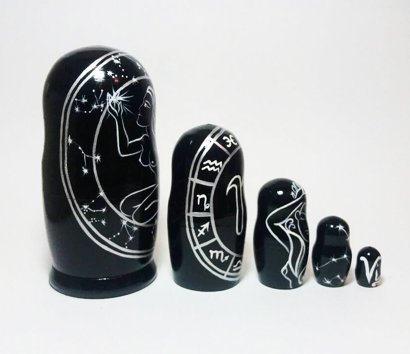 Virgo Zodiac Decor Nesting Doll Virgo Home Decor Gift for - Etsy