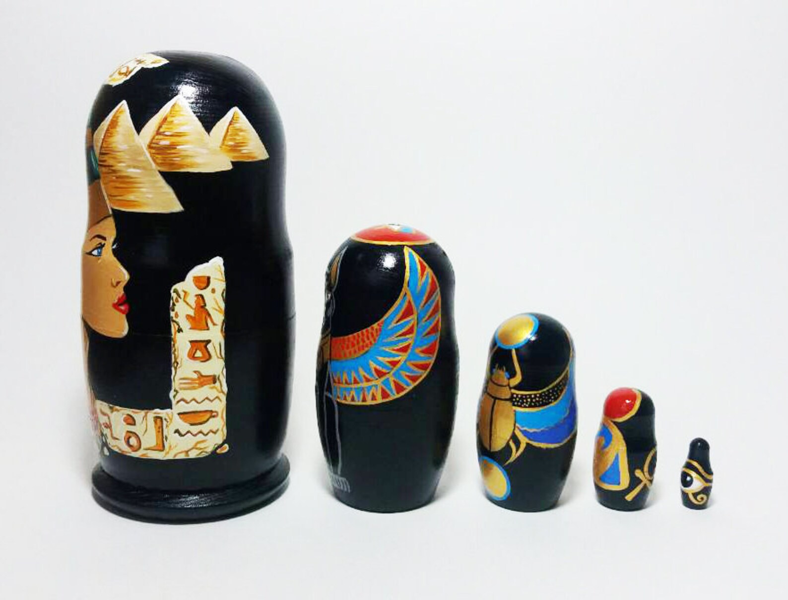 Egyptian Symbols Art Nesting Dolls Ancient Egypt Decor Egypt - Etsy